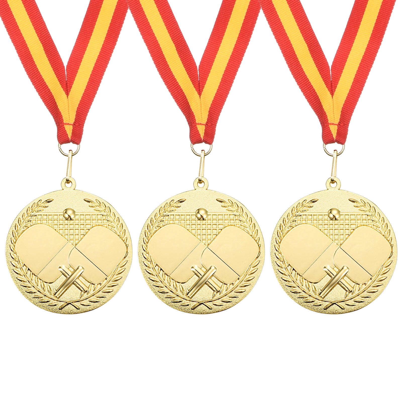 2.7" Ping Pong Medals Table Tennis Award Medals Gold Medal with Ribbon ...