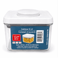 2.75 Cup Food Storage Container with Airtight Lid, 22 oz Clear Plastic ...
