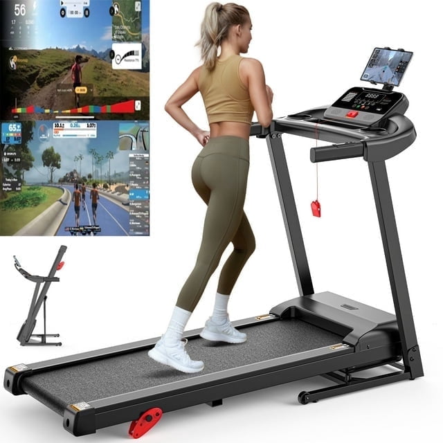 2.75 HP Treadmill with Incline, Running Treadmills for Home, Wide ...