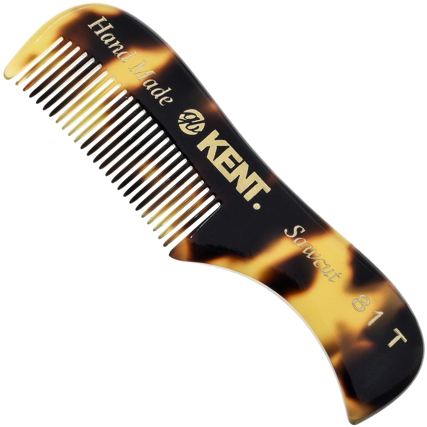 KENT A 81T X-Small Men's Beard Mustache Pocket Comb, Fine Toothed for ...
