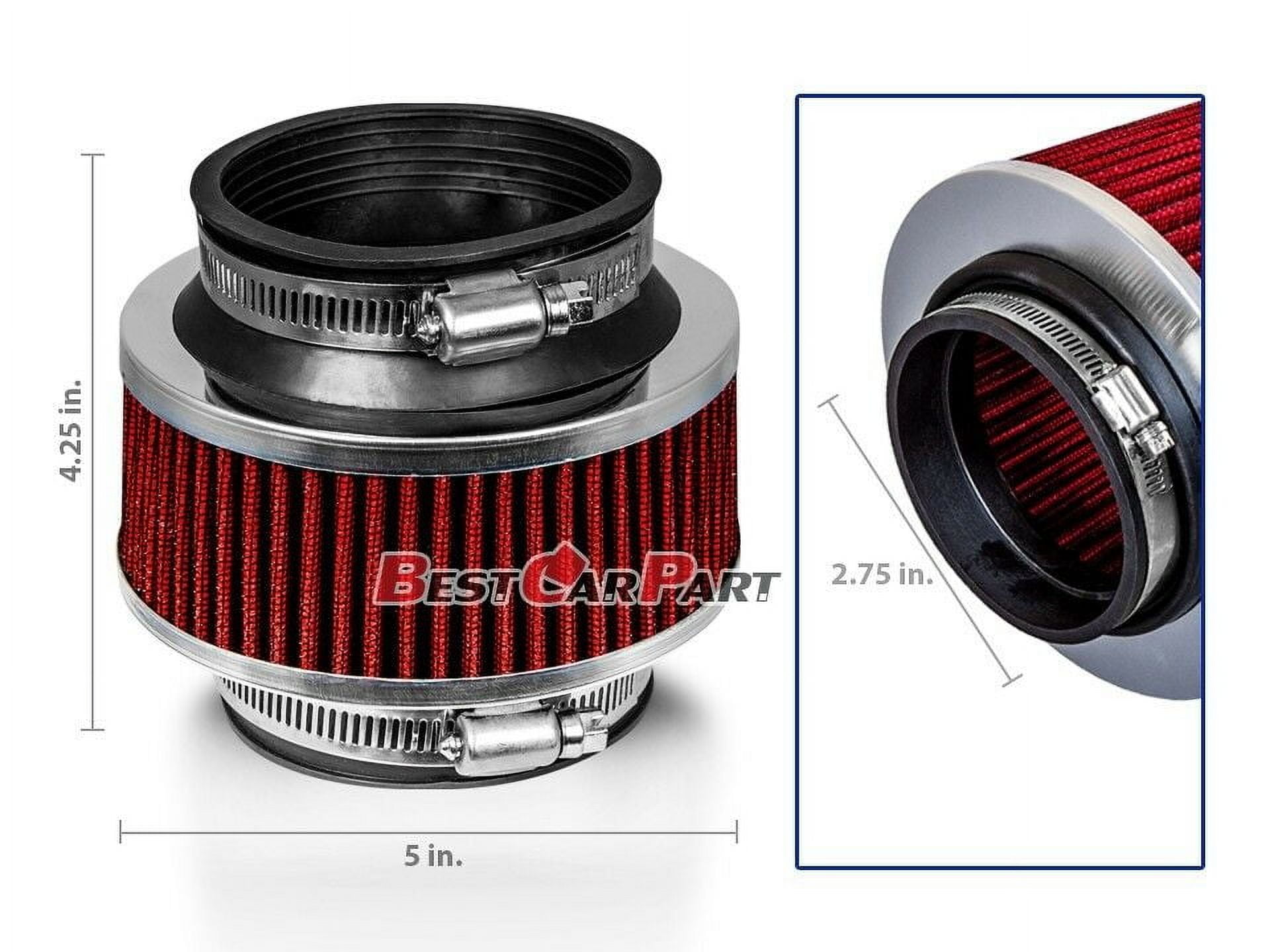 2.75" Inches Cold Air Intake Bypass Valve Filter 70mm RED BMW - Walmart.com