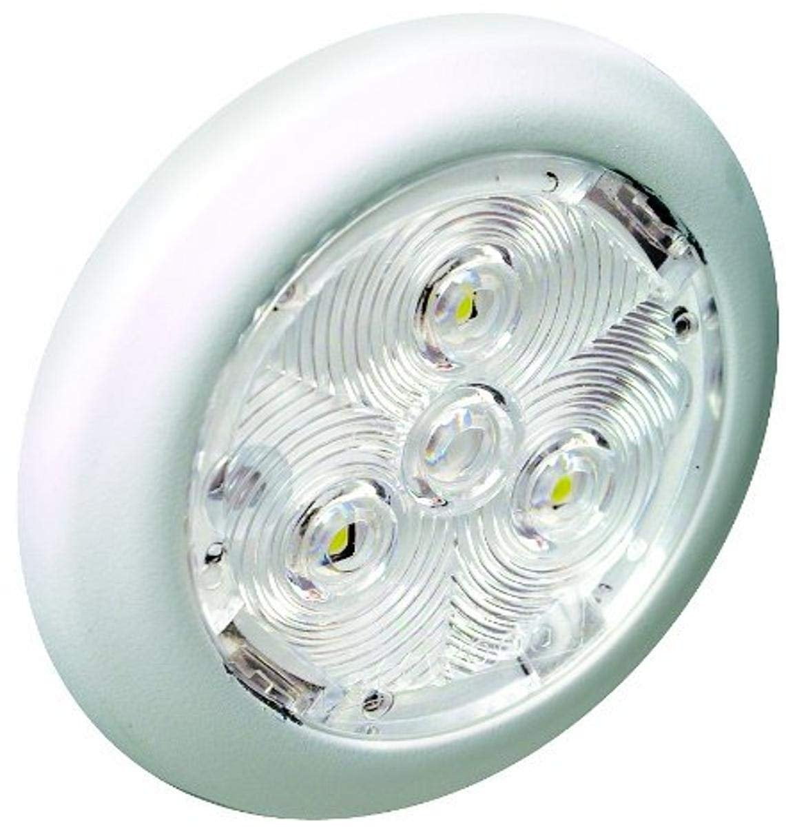 2.75" Round LED White Plastic Interior/Exterior Light, White - Walmart.com