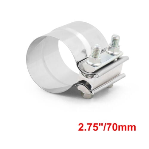 2.75" Stainless Steel Lap Joint Band Exhaust Clamp Pipe Repair T304 ...