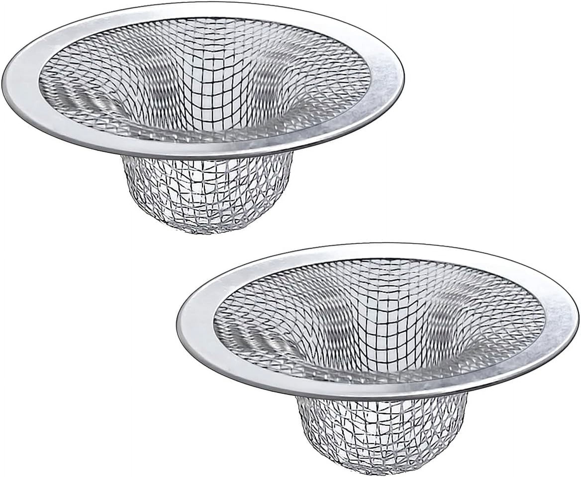 2.75" Top / 1.0" Basket, Bathtub Drain Mesh Strainer, Bath Tub Strainer ...