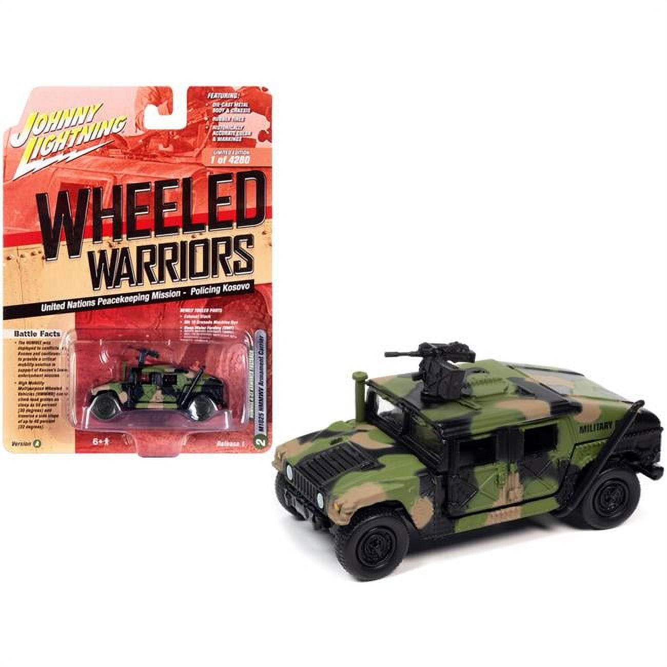 2.75 in. 1-64 Scale Diecast Humvee Armored Fastback M1025 Armament ...