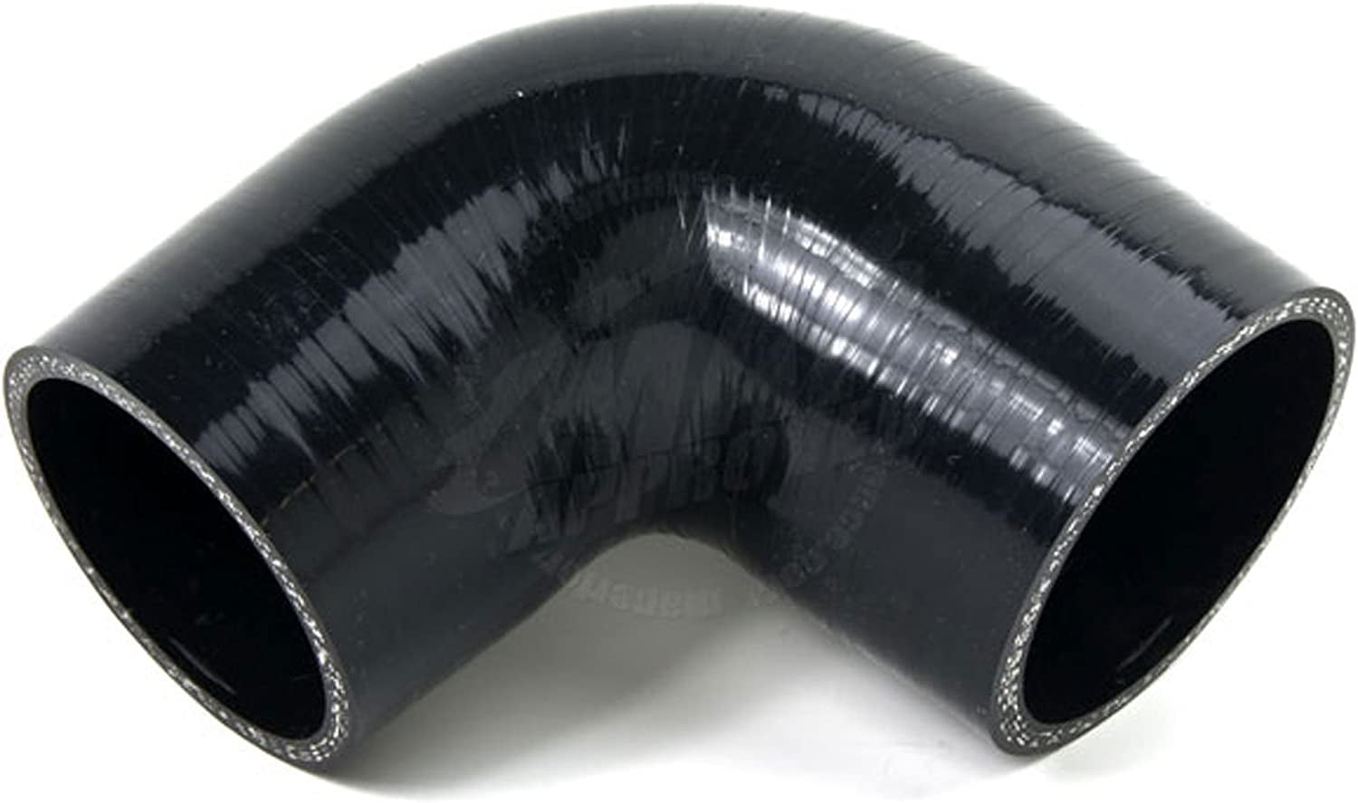 2.75" to 2.5" Inch Elbow Black Silicone Coupler 3 Layers of Polyester ...