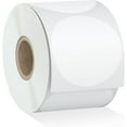 2" 750 Labels White Circle Direct Thermal Stickers Labels Roll ...
