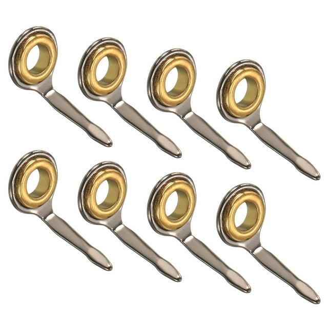 2.75mm Iron Fishing Rod Guide Repair Kit Eyelet Replacement, Golden 8 ...