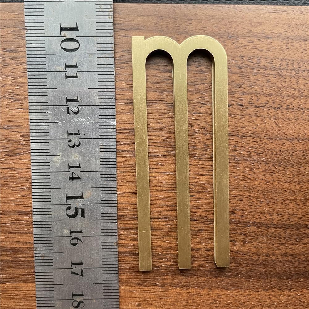 2.76Inch Self Adhesive Solid Brass English Letters for Wall Decor Metal ...