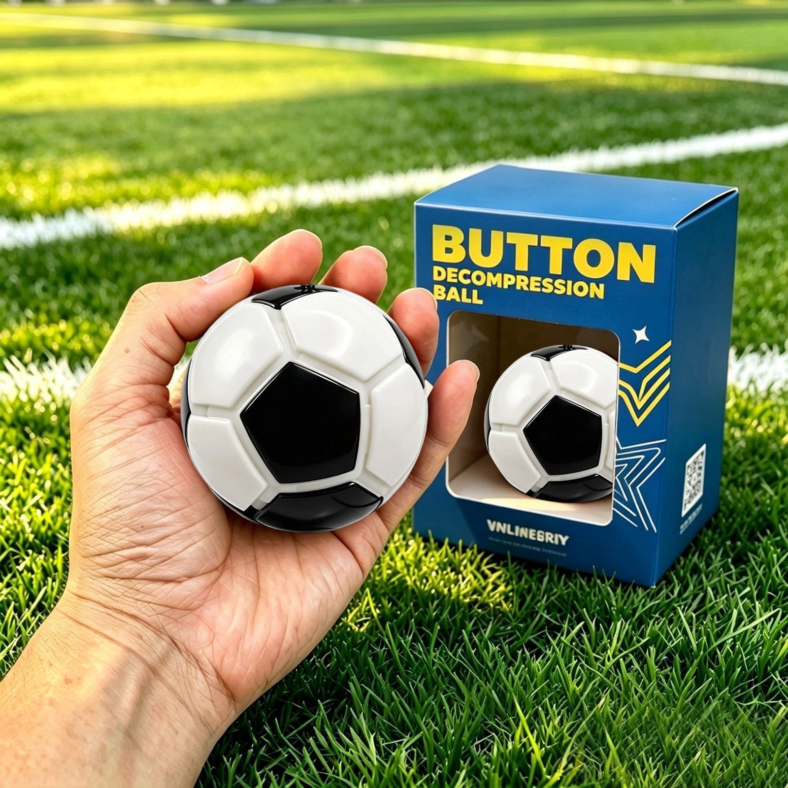 2.76in 3D Printed Football Clicker Button Ball Type Relaxation Fidget ...