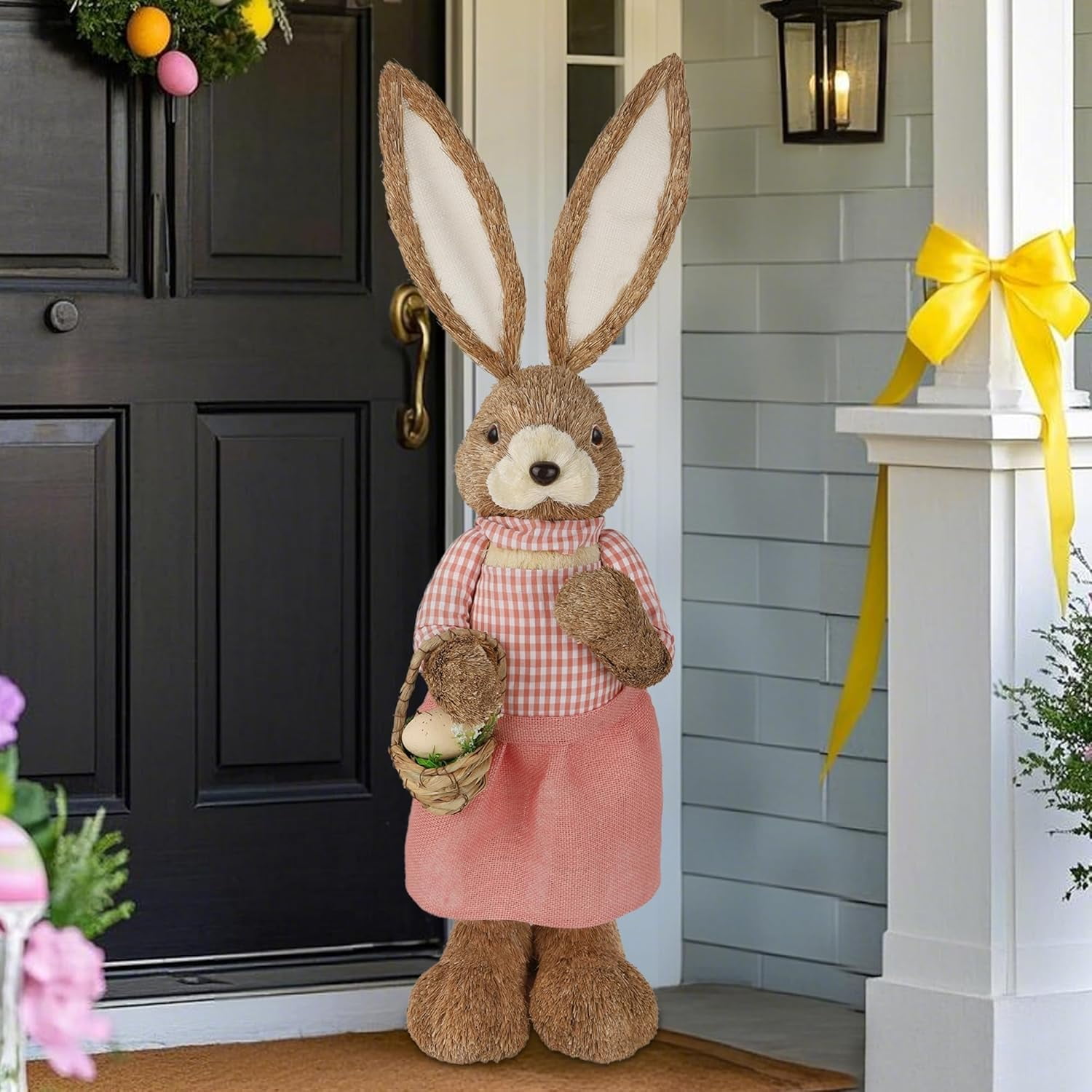 2.7FT Large Easter Bunny Decor – Outdoor Easter Decorations for Porch ...