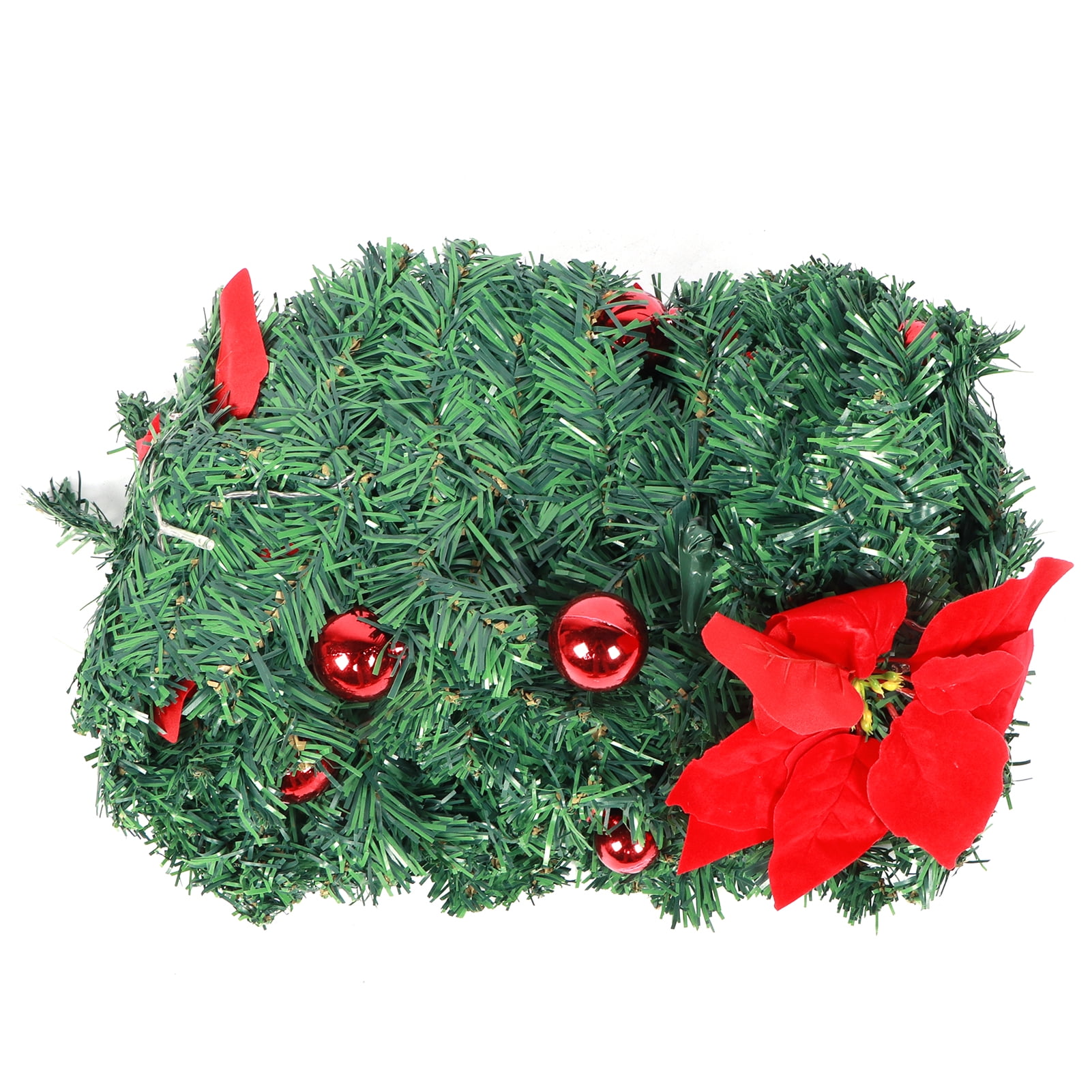 2.7M Artificial Simulation Rattan LED Garland Light Hanging Wreath ...