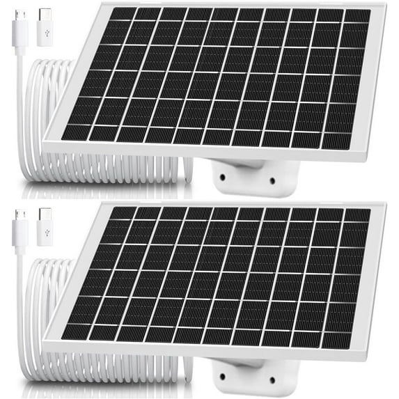 2 7W Solar Panel Compatible with Cam , Cam Outdoor V1, Cam Outdoor V2 ...