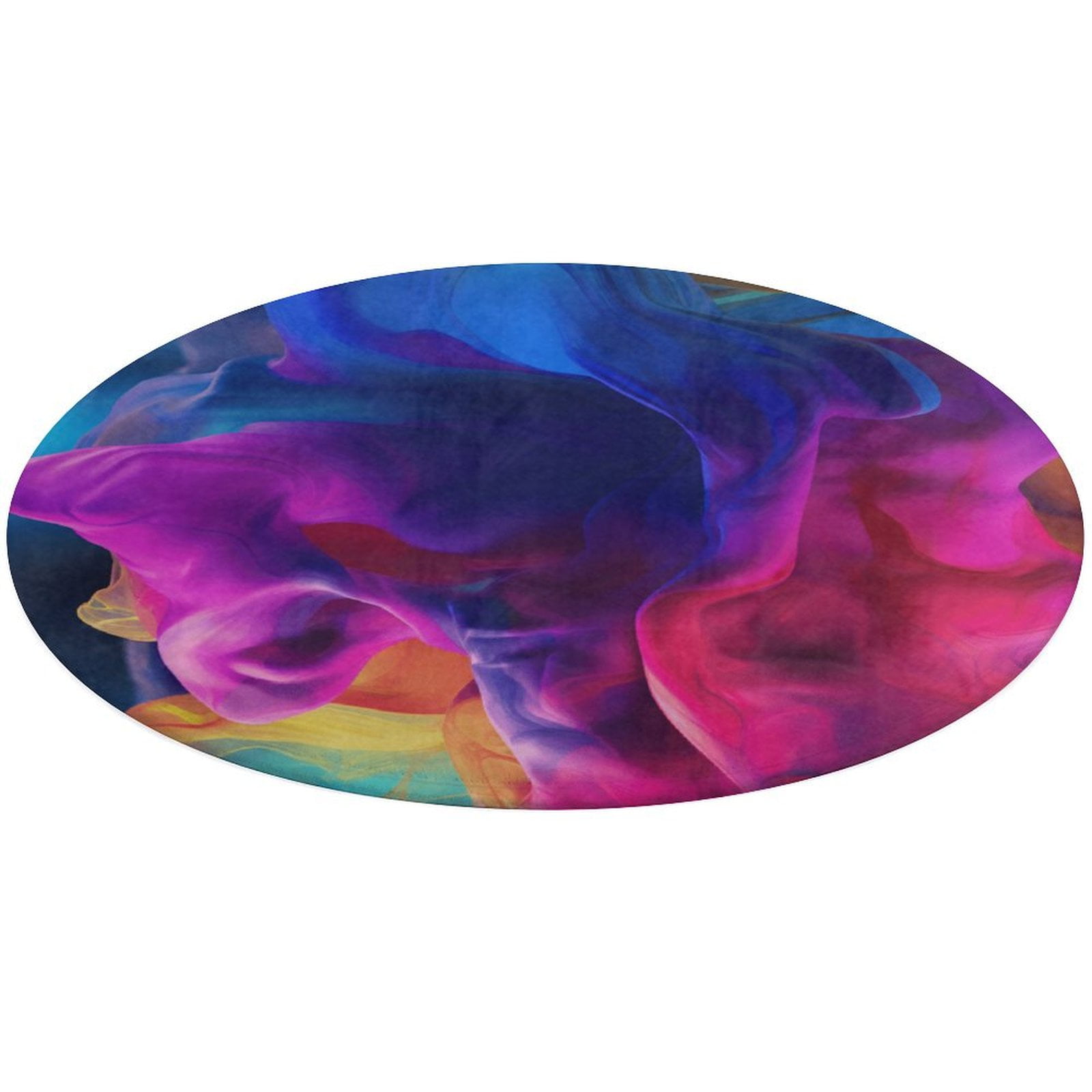 2.7ft Rug for Kids Room Playroom Nursery Bedroom Color Vortex Tie ...