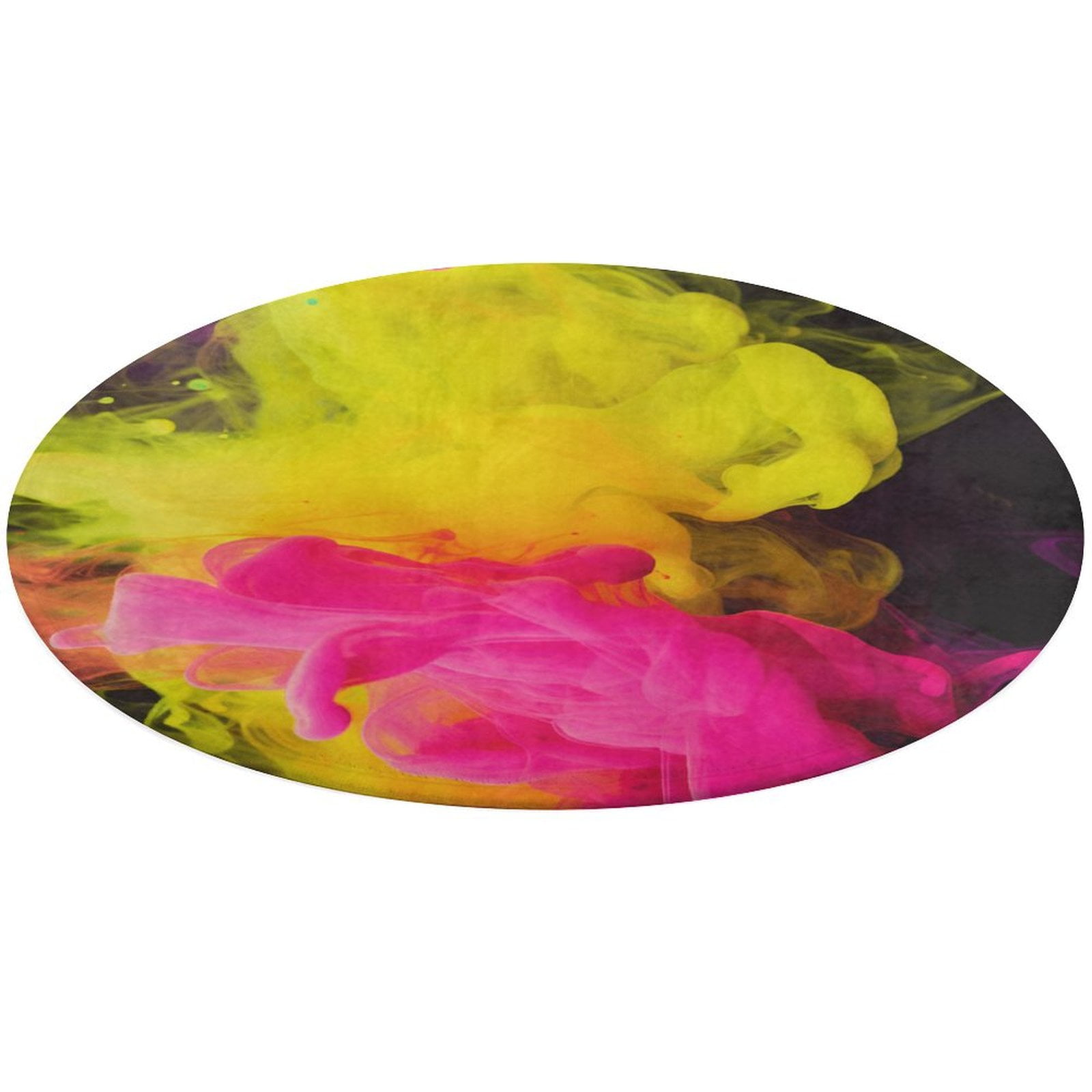 2.7ft Rug for Kids Room Playroom Nursery Bedroom Color Vortex Tie ...