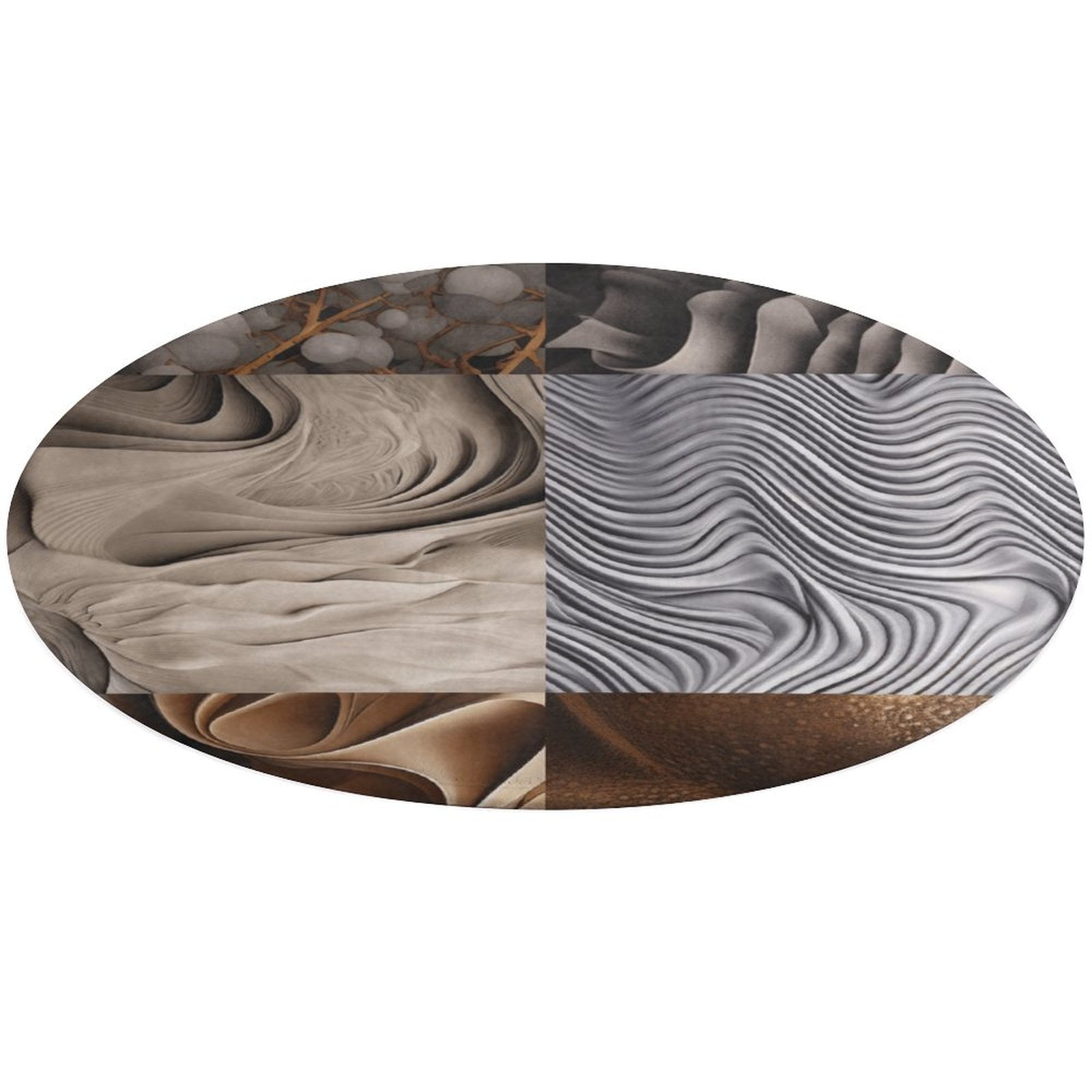 2.7ft Rug for Kids Room Playroom Nursery Bedroom Wood Grain Particles ...