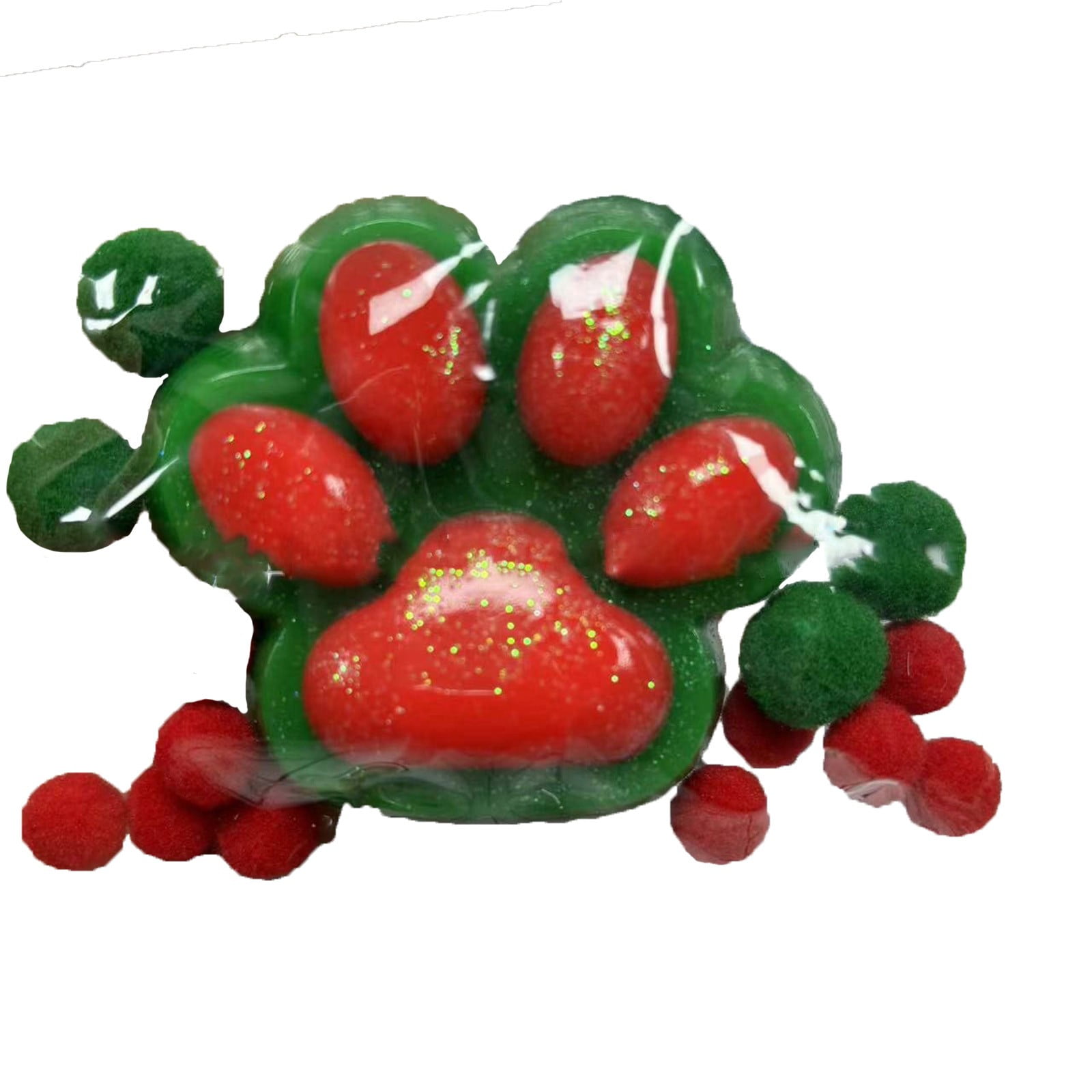 2.7in Cat Paw Stress Relief Fidget Toy Set – Cute Kawaii Squishy Paw ...