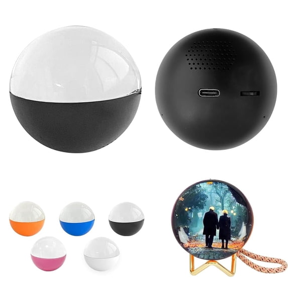 2.7inch crystal ball, video play electronic ball, round 3D ball playing ...