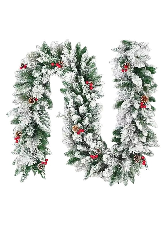 Flocked Christmas Garlands in Christmas Garlands - Walmart.com