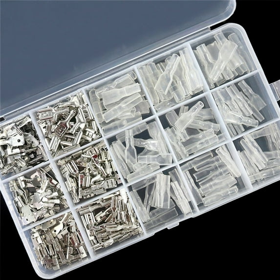 2.8/4.8/6.3mm Flat Connectors set Easy Wiring Solution 360pcs Cable ...