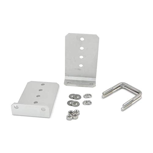 (2) 8" Aluminum L-Type Boat Trailer Bunk Bracket Kit with Stainless ...