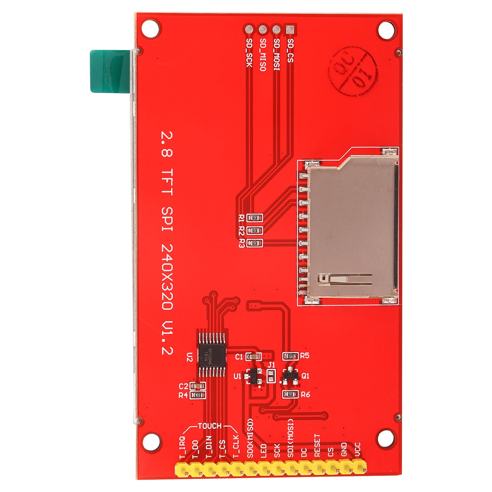 2.8" Color Display Module W/ Touch, ILI9341 Driver, SPI Interface ...