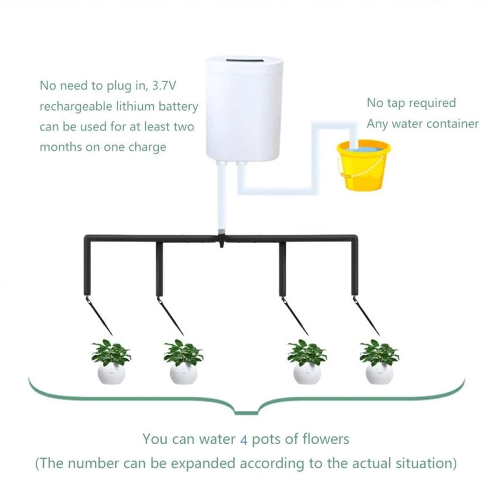 2-8 Head Self-Watering Kits Intelligent Drip Irrigation Automatic ...