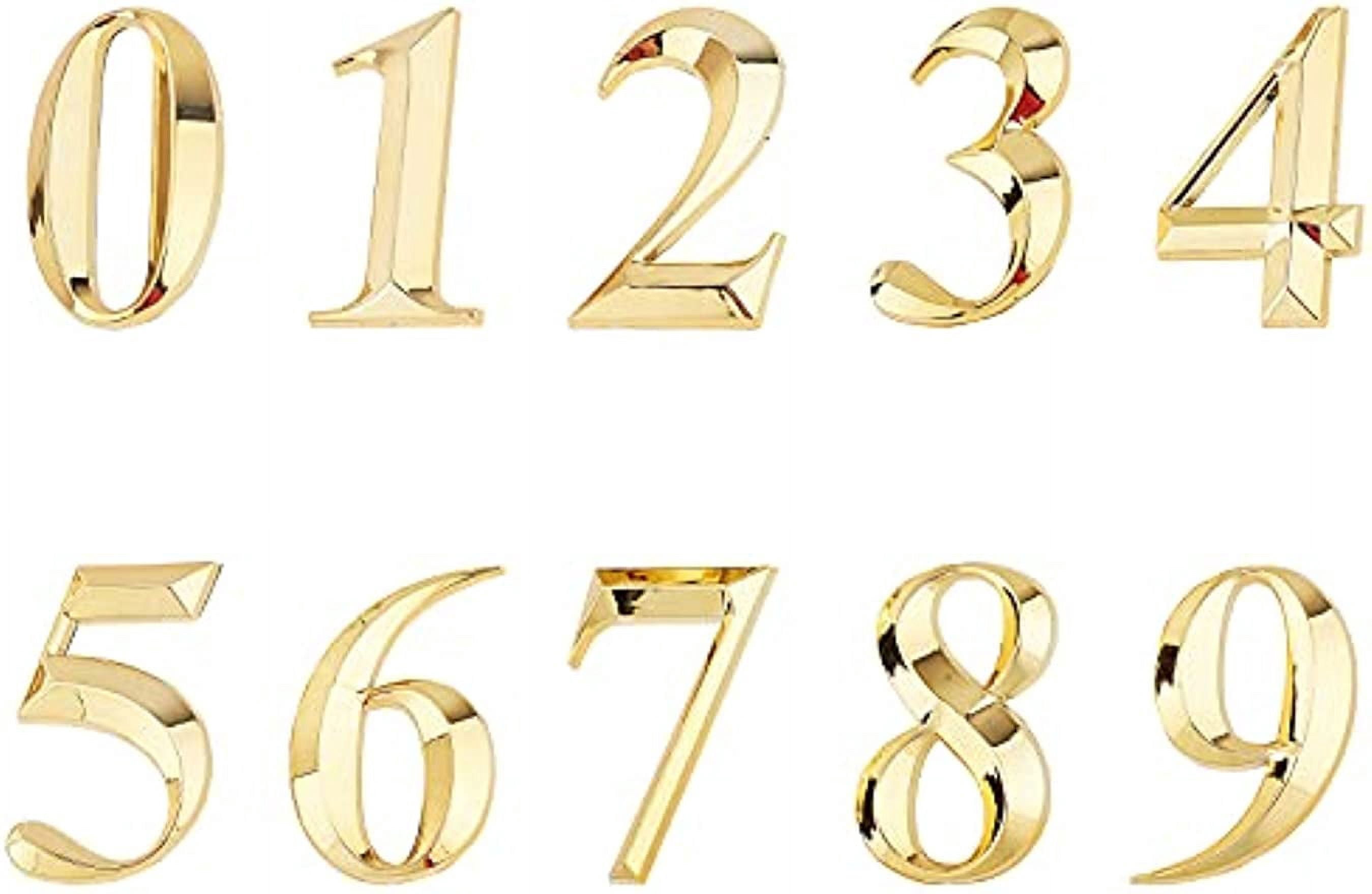 2.8 Inch House Numbers 3D self Adhesive Door Address Stickers Plaques ...
