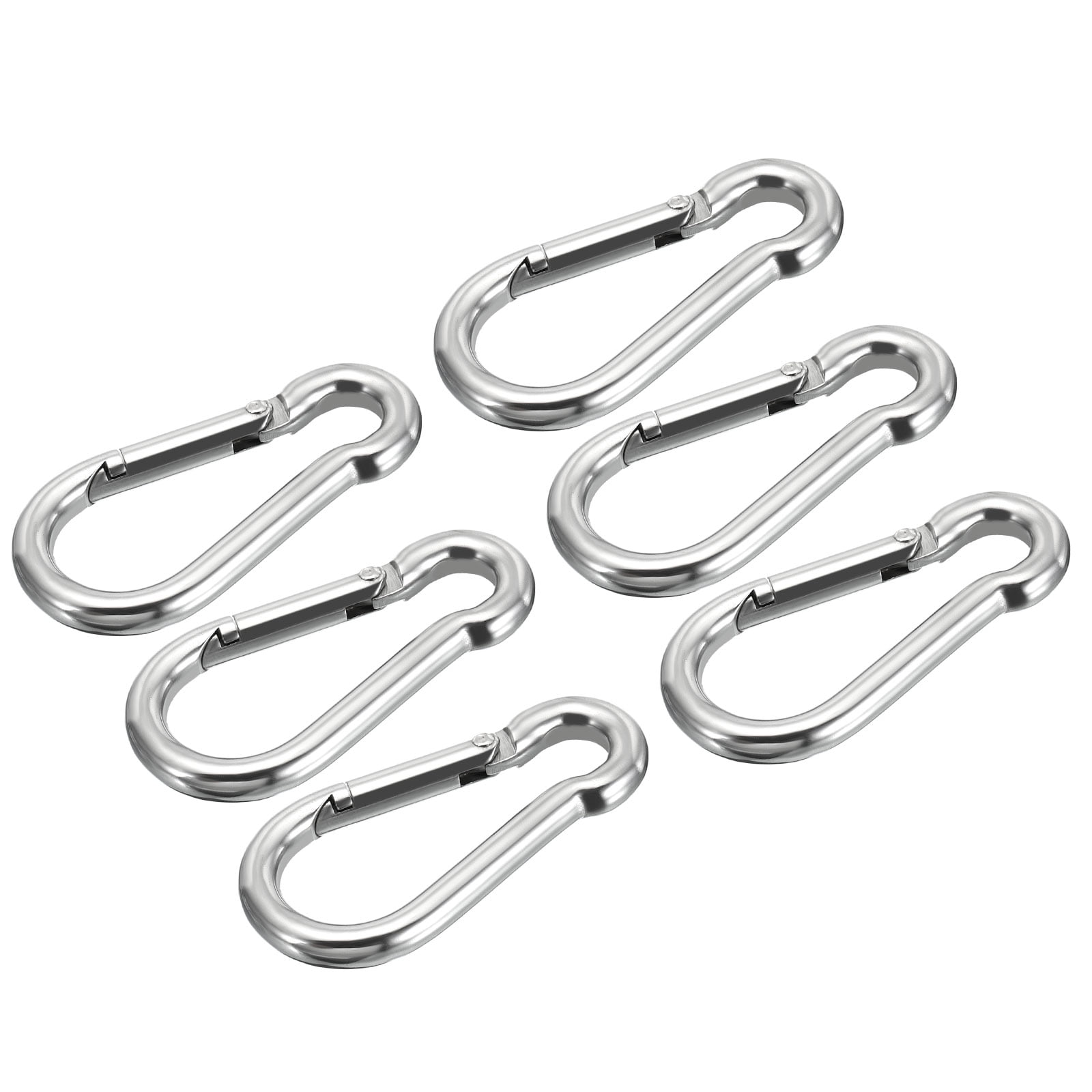 2.8 Inch Snap Hooks, 6pcs Stainless Steel Spring Snap Hook M7 Metal ...