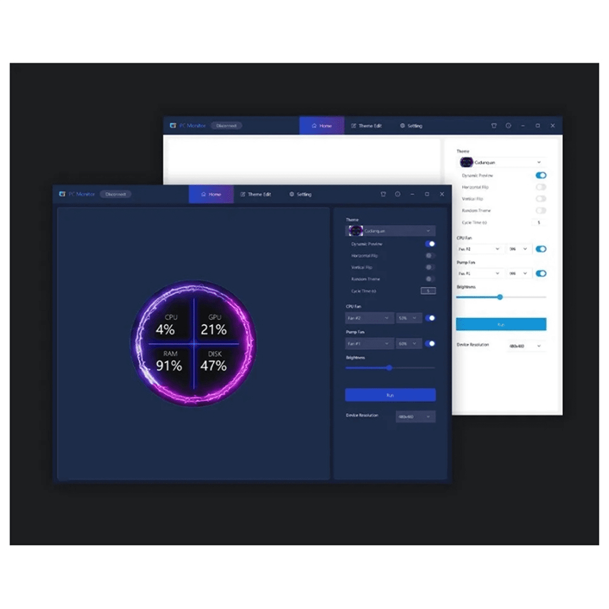 2.8-Inch Water-Cooled Secondary Screen USB CPU Computer Status ...