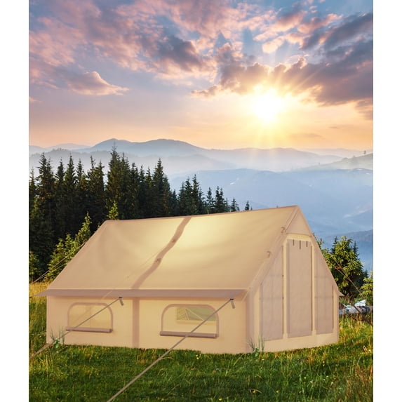 2-8 Person Inflatable Camping Tent, Large Inflatable Tent House with ...
