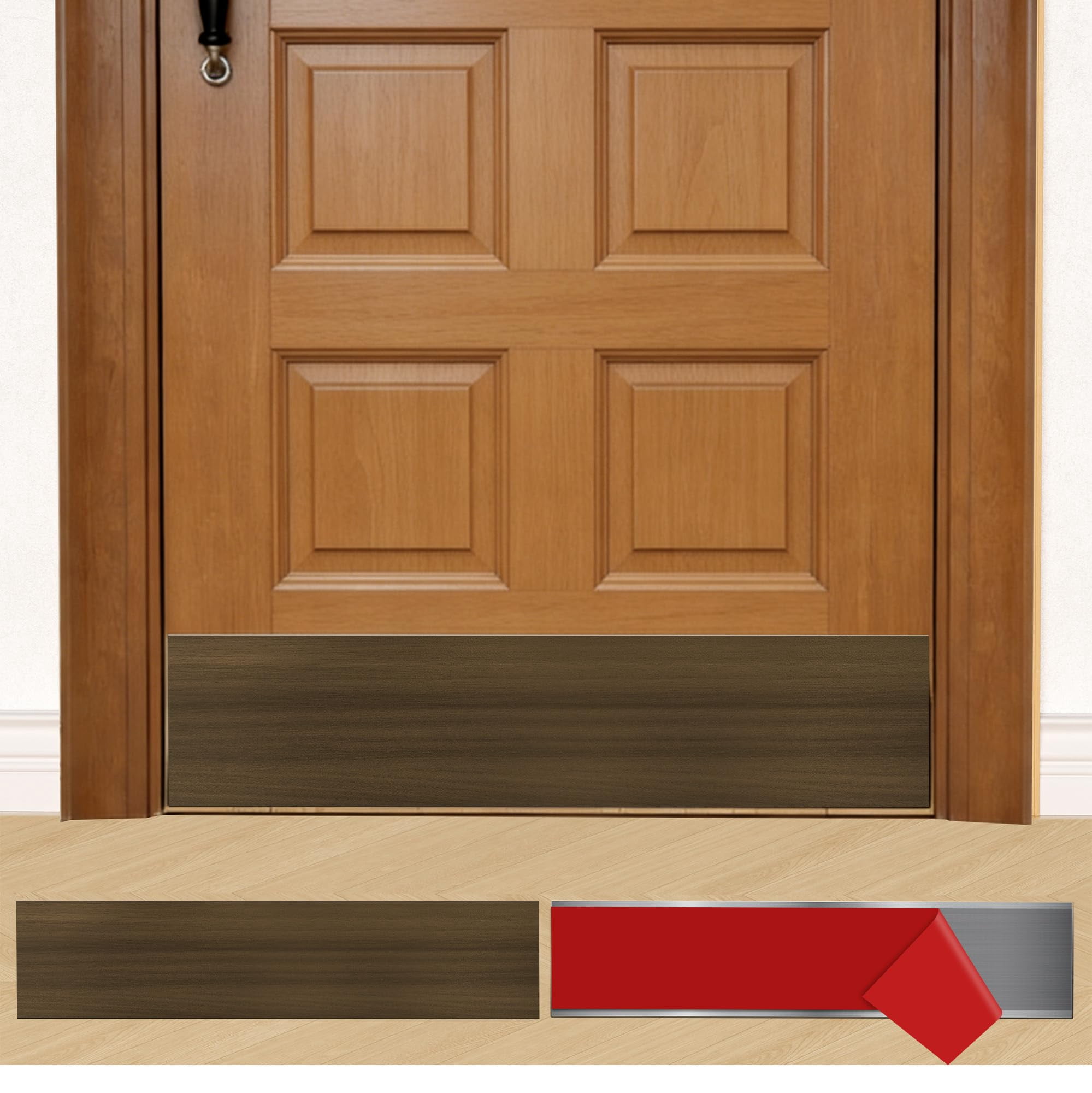 2 8" X 34" Sadhesive Door Kick Plate For Bottom Of Stainless Steel ...