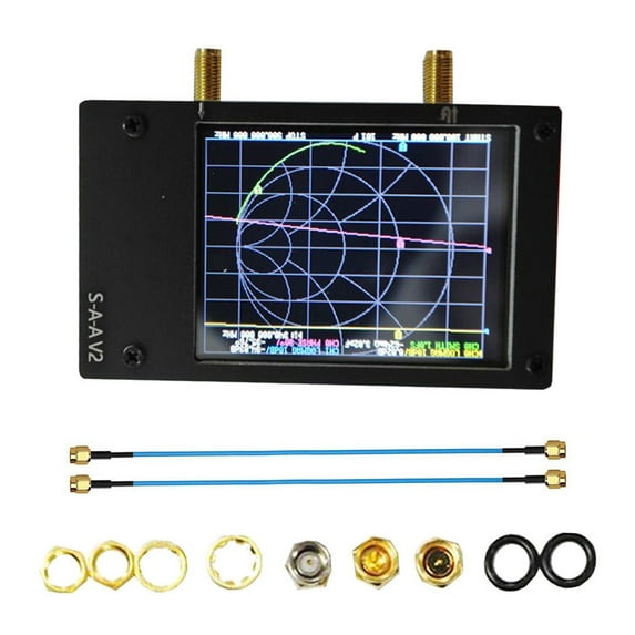 2.8 inch vector network analyzer S-A-A V2. Support 50kHz-3GHz antenna ...
