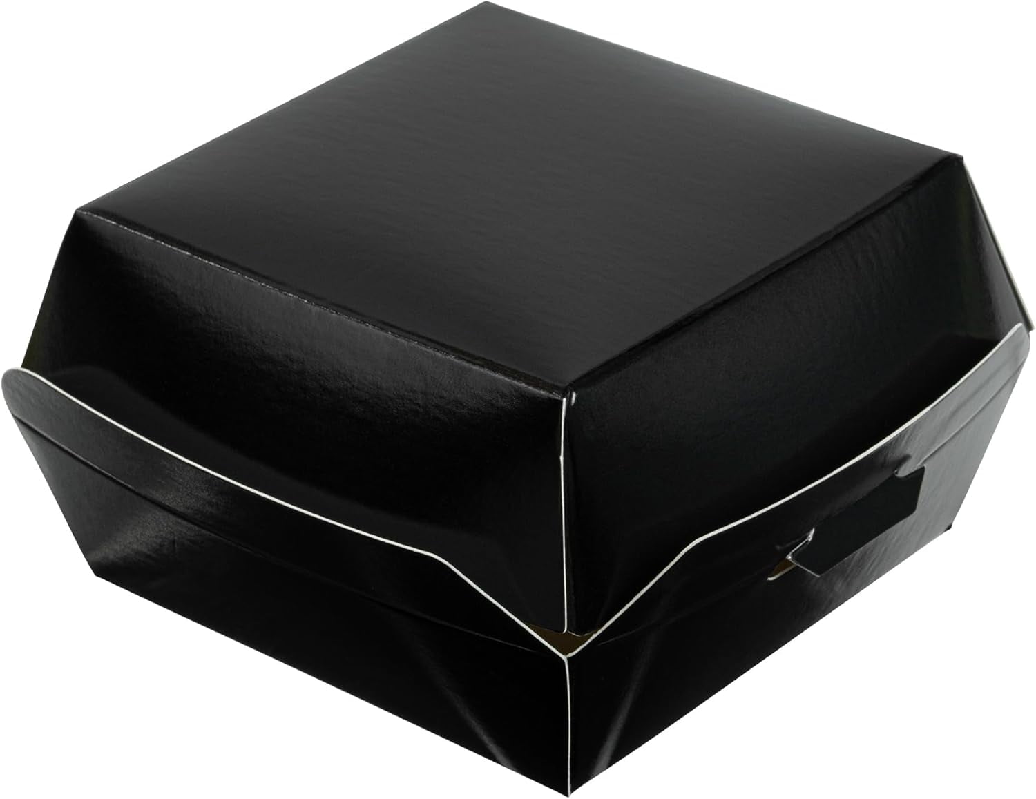 2.8 x 2.8 x 2 Inch Mini Burger Boxes 100 Food Containers - Hinged Lid ...