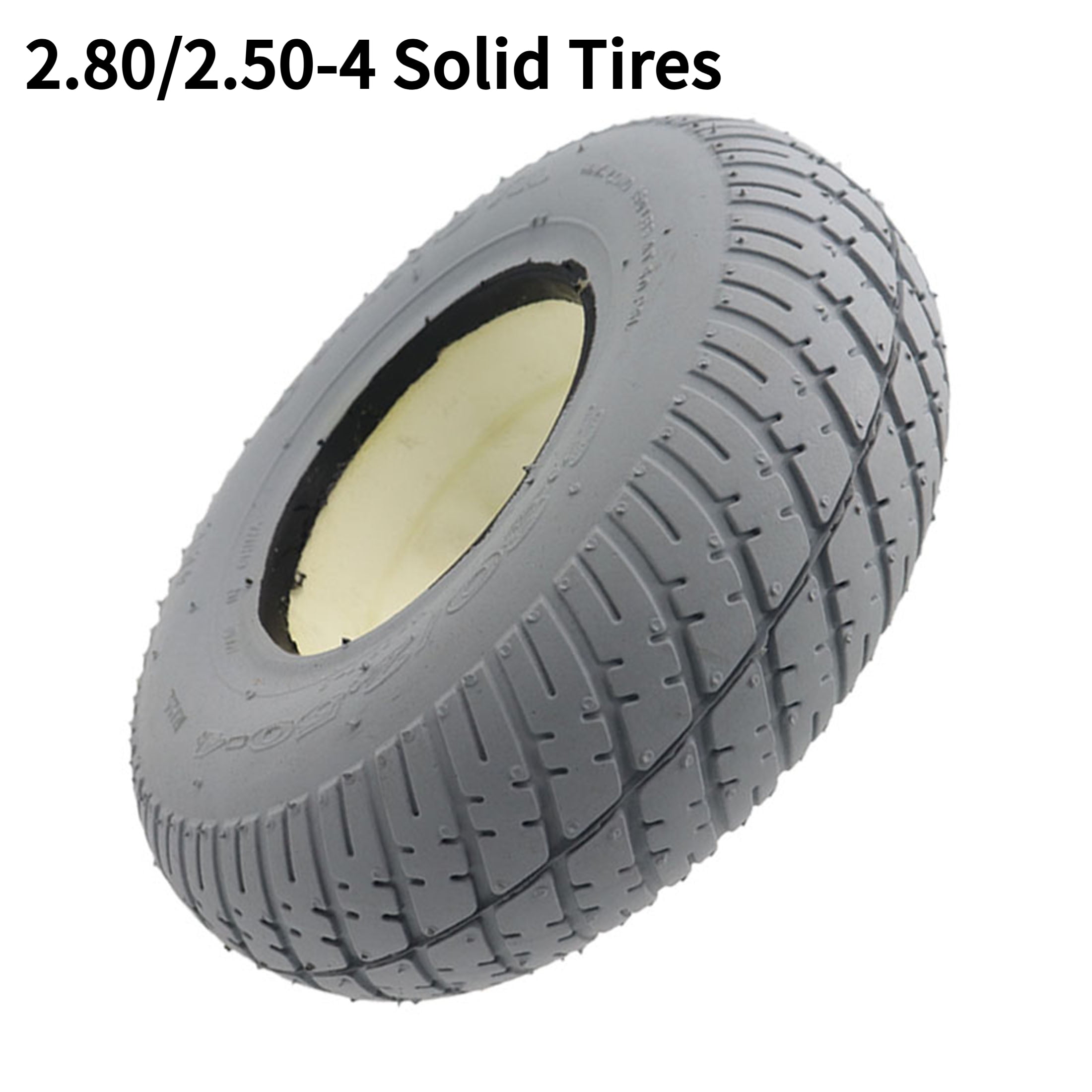 2.80/2.50-4 Solid Tire For Electric Scooter Trolley Trailer and Wheelchai Hand Truck / Utility ...
