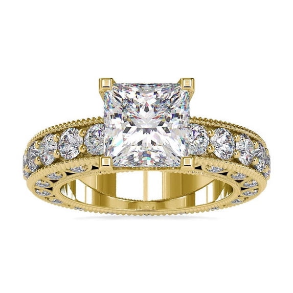 2.80 Ct Excellent Princess Cut IGI Certified Lab Grown Diamond ...