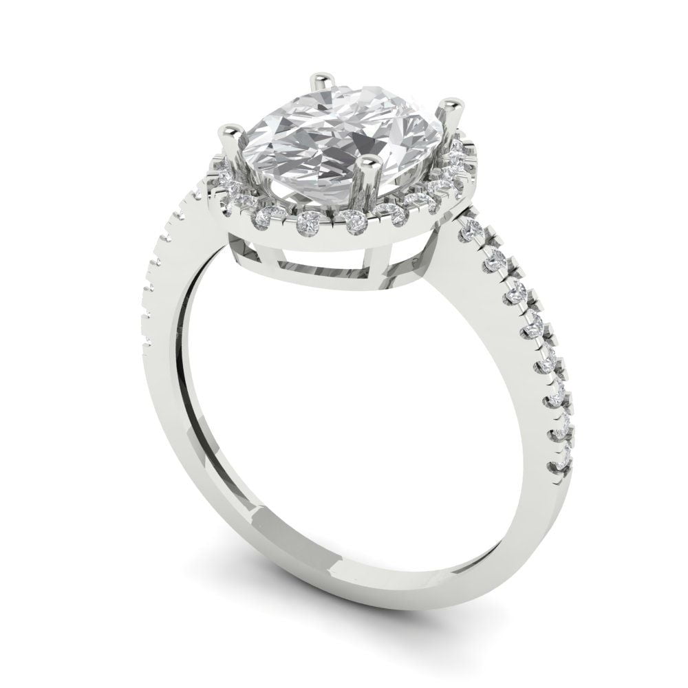 2.82ct emerald cut green emerald 14k white gold engraving statement Bridal Wedding three-stone ...