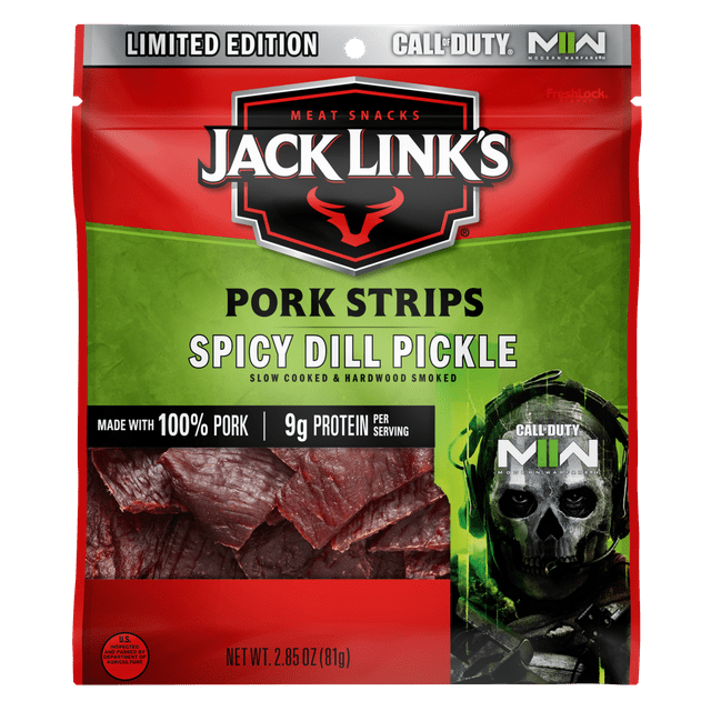2.85oz Jack Link's Spicy Dill Pickle Pork Jerky - Walmart.com