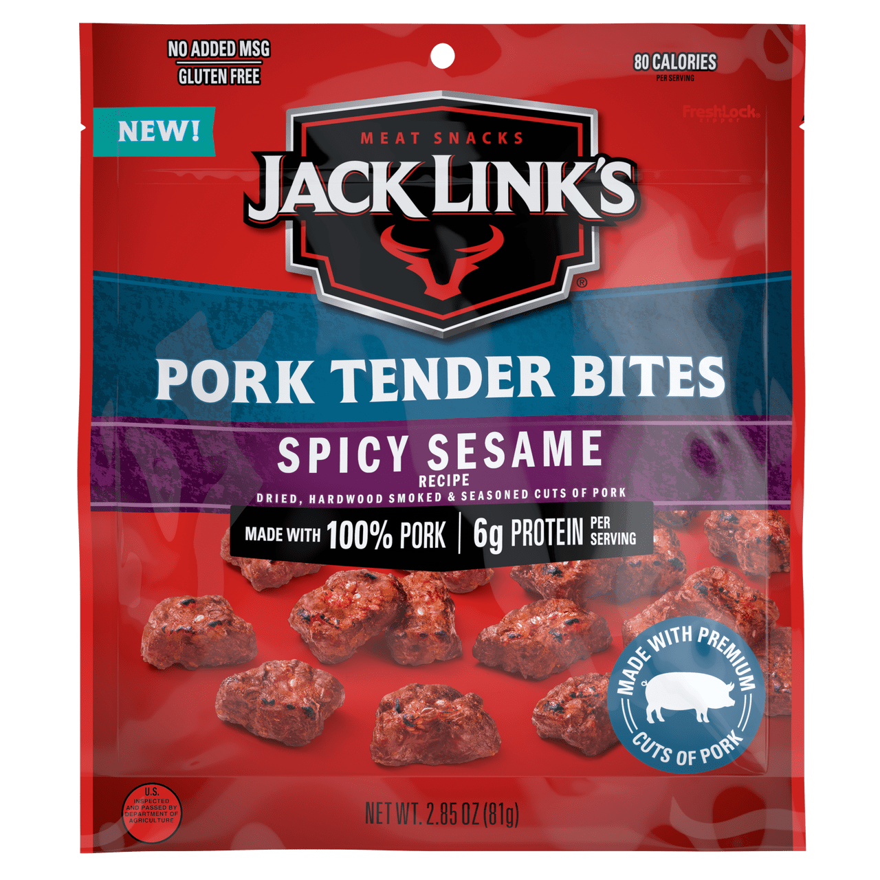 2.85oz Jack Link's Spicy Sesame Barbecue Pork Snack Bites 1/1 Count ...