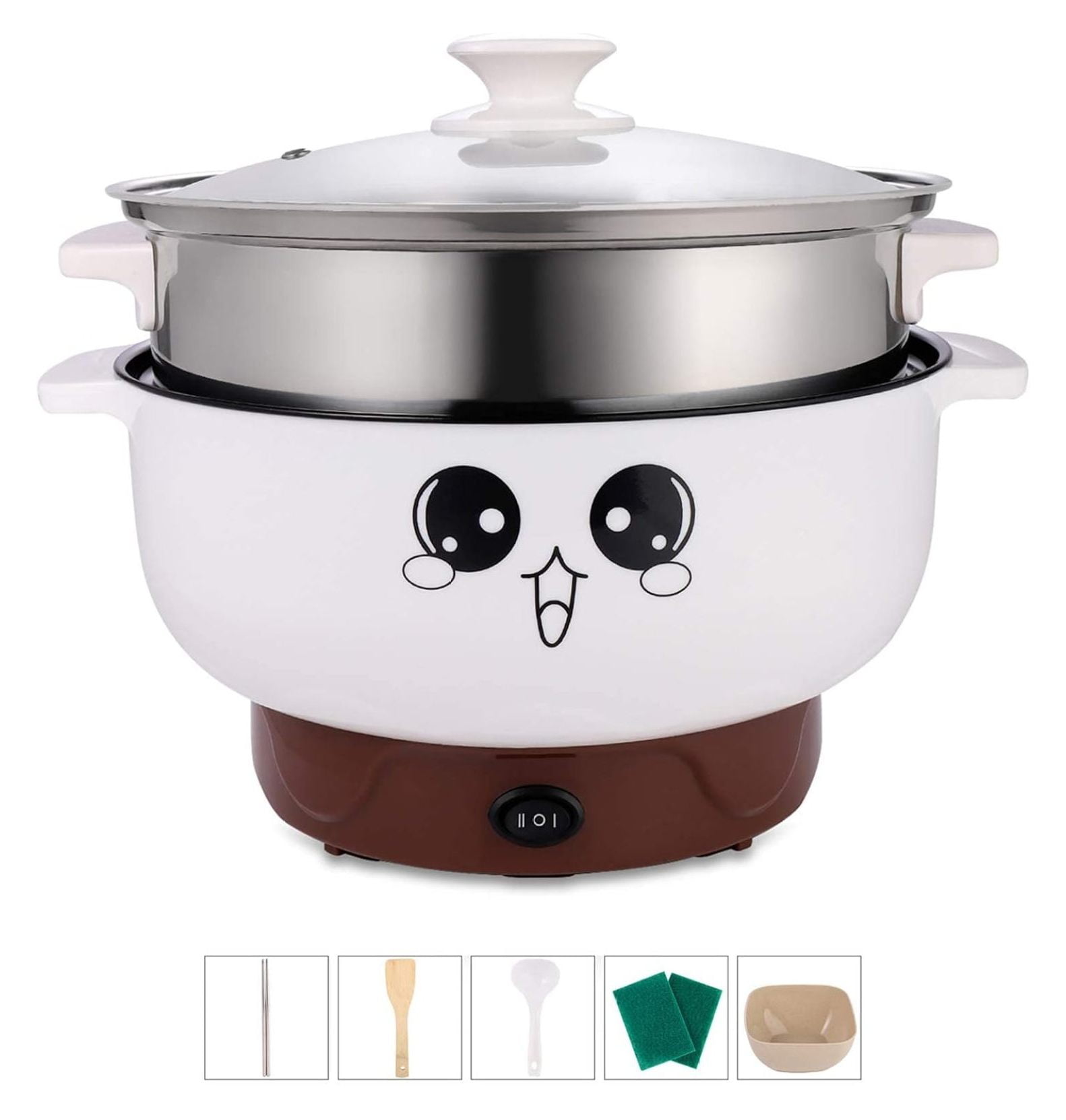 2.8L (with Lid and Steamer) 4-IN-1 Multifunction Electric Cooker ...