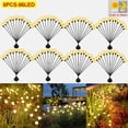 2-8PACK LED Solar Garden Firefly Light Outdoor Swaying Lamp Landscape ...
