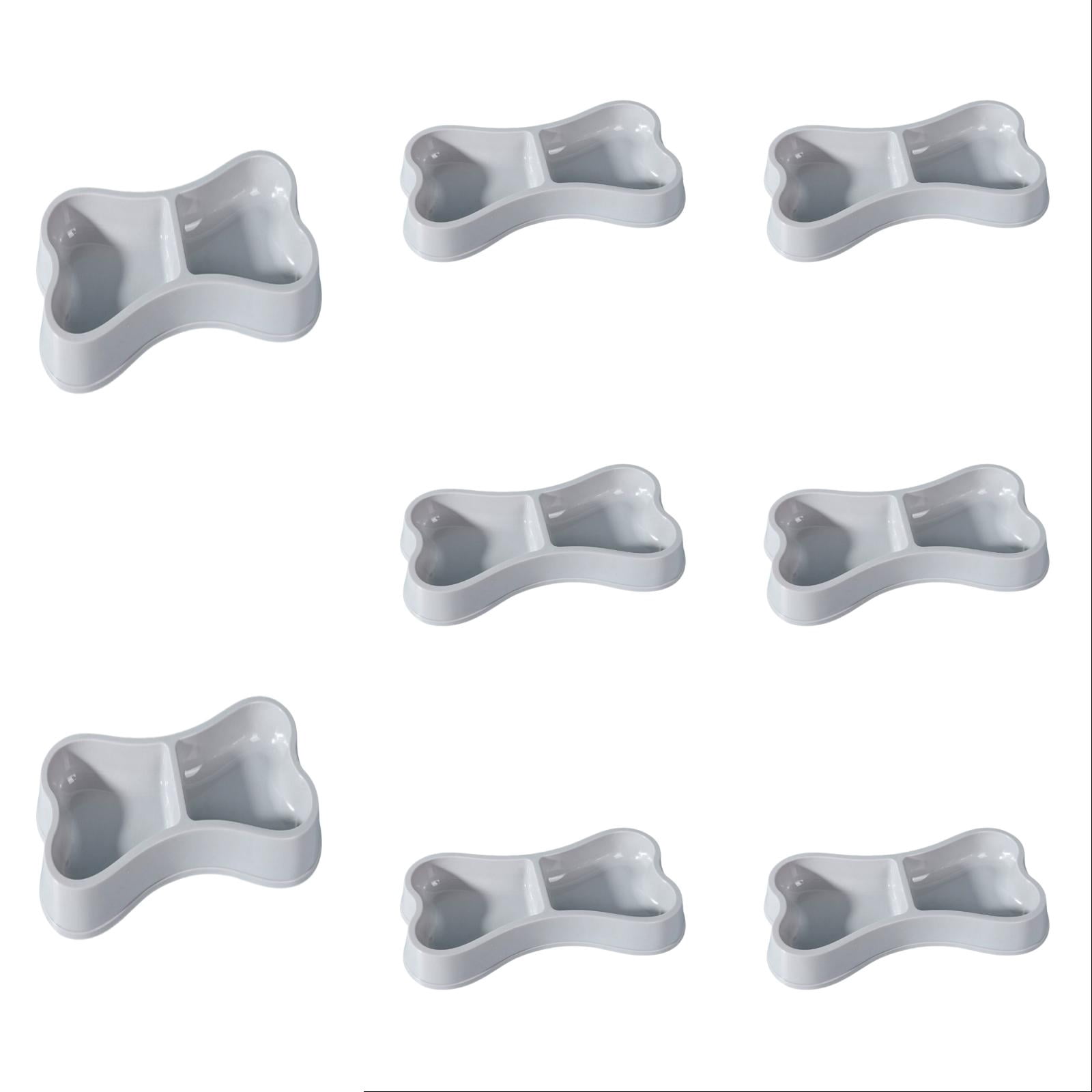 2-8PC Lightweight Small Food and Water Pet Bowls Dog Feeding Bowls Cat ...