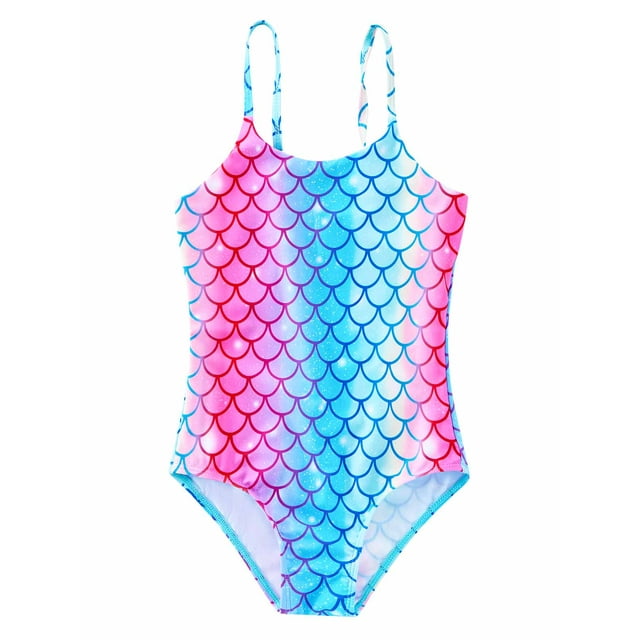 2-8T Girls One Piece Swimsuits Summer UPF 50+ Beach Bathing Suit Strap ...