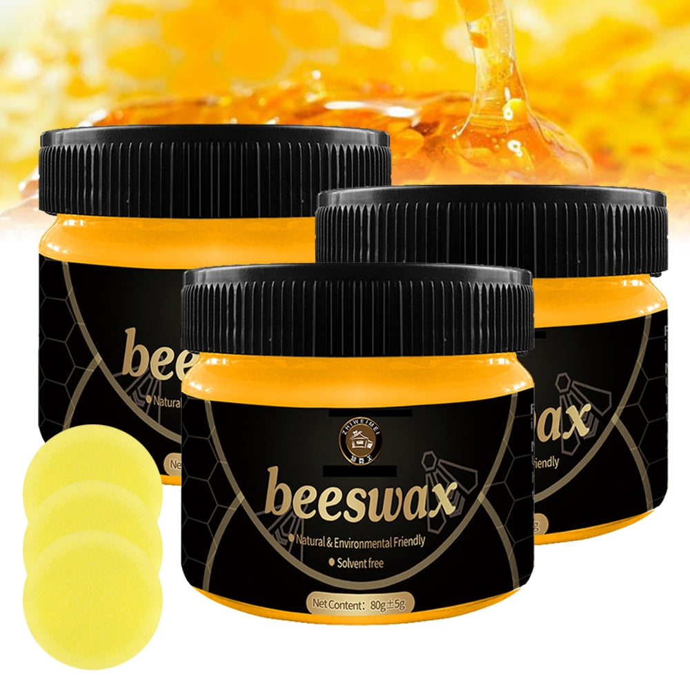 2.8oz Wood Seasoning Beewax, Multipurpose Natural Wood Wax Traditional ...