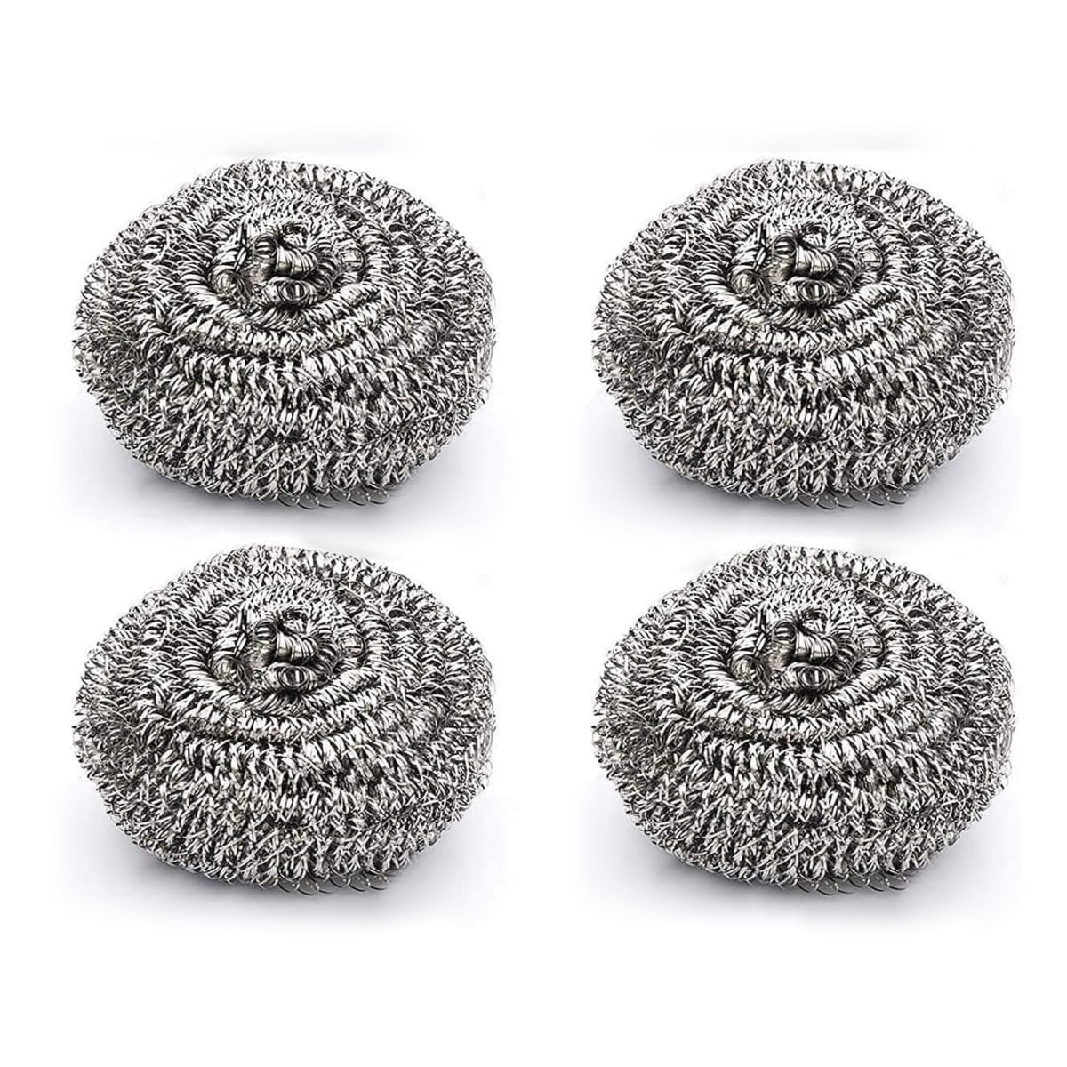 2.8x2.8In Steel Wool Srubber,4 Pack Steel Wool Soap Pads for Scouring ...