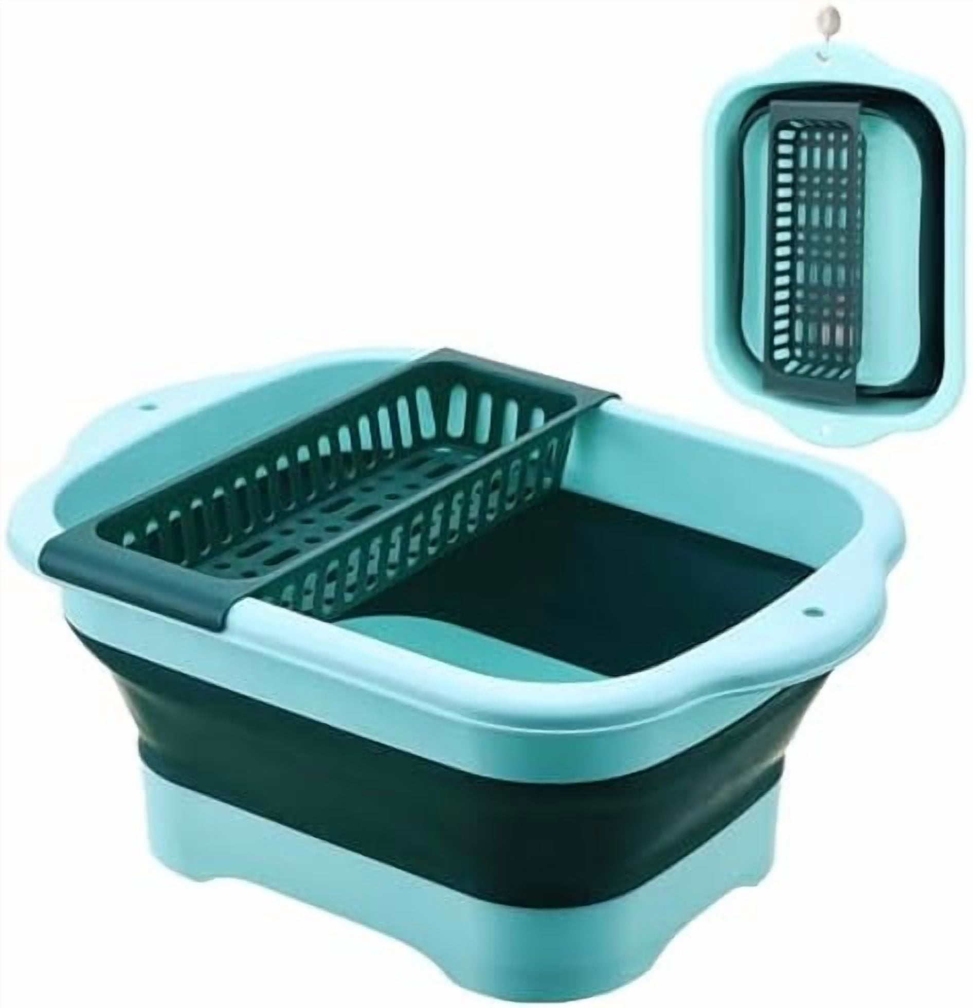 2.9 Gal(11L) Collapsible Dish Basin, Foldable Dish Tub & Dishpan for ...