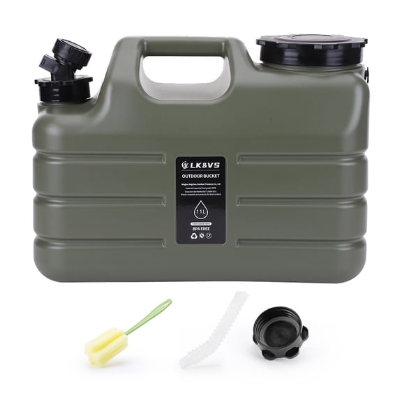 Dextrus Grey Camper 6.6 Gallon Portable Water Holding Tank with Rolling ...