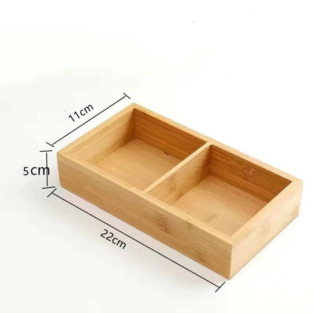 2-9 Grids Wooden Tray Basket Divided Serving Tray for Mixed Nuts,Candy ...