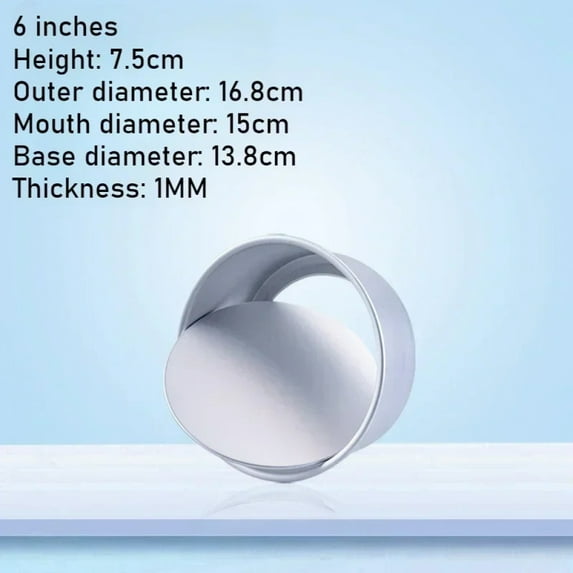 2-9 Inches Round Cake Mold with Removable Bottom DIY Aluminum Alloy ...