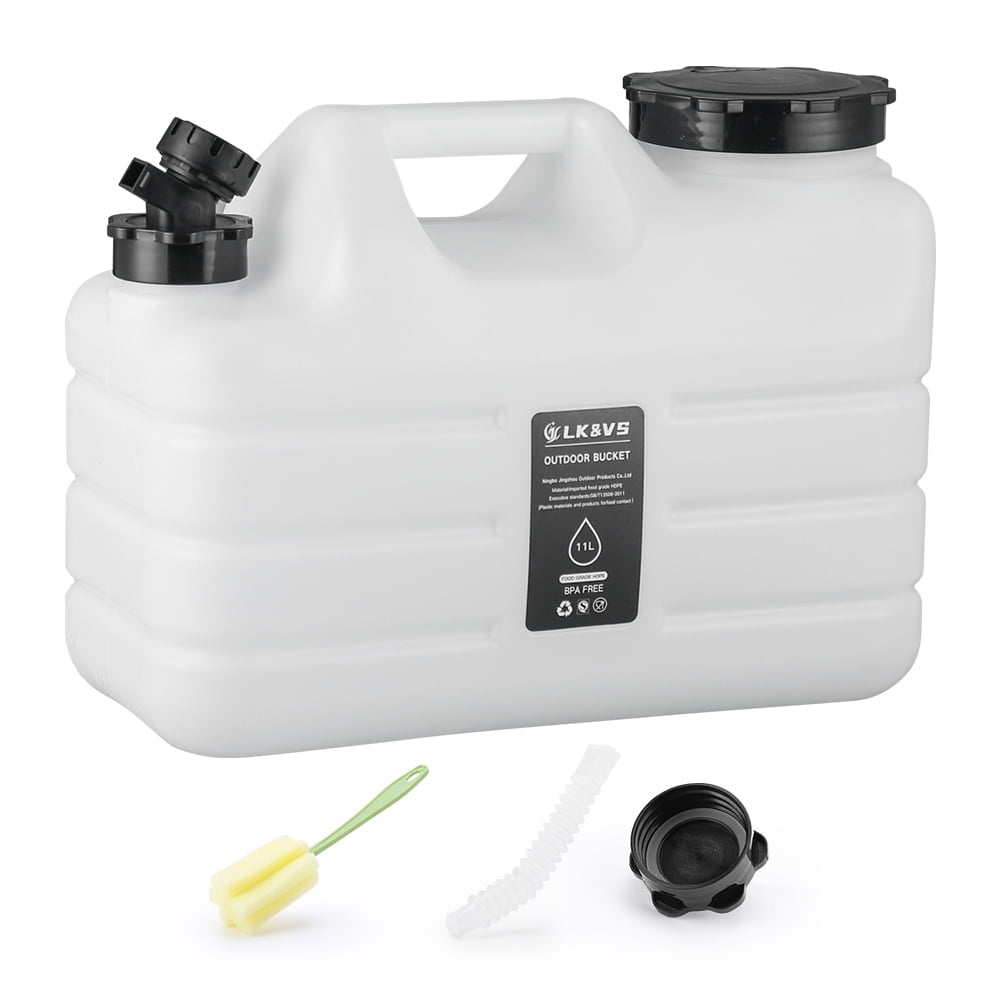 2.91 Gallon / 11 L Portable Water Container with Spigot - Camping Water ...